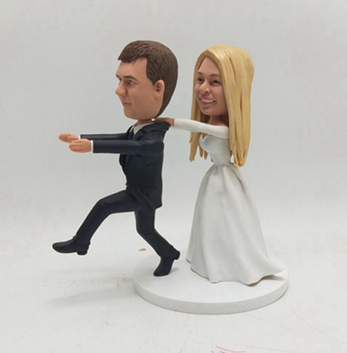 Custom Wedding Cake Topper Figures Made From Photos Wedding - Etsy