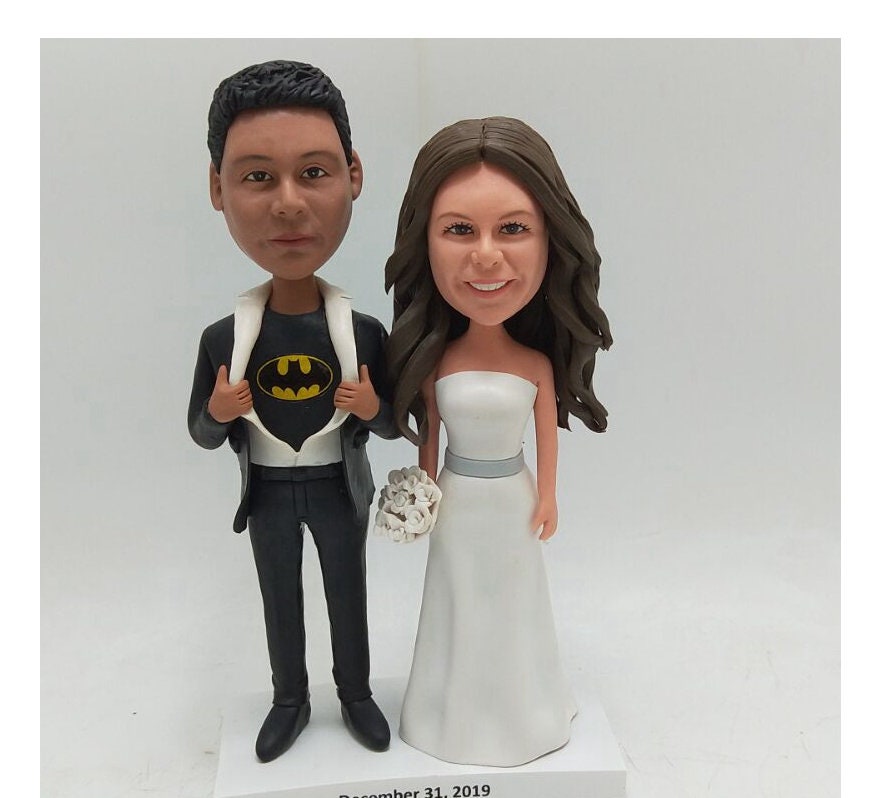 Custom Wedding Cake Topper Figures Made From Photos Wedding - Etsy