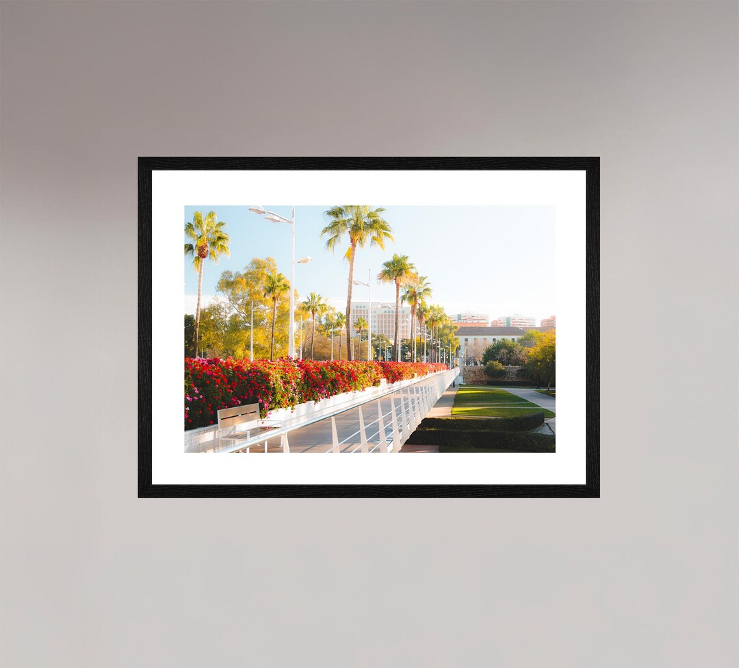 Flowery Bridge Wall Poster | Nature and City Photo Print | URBAN ...