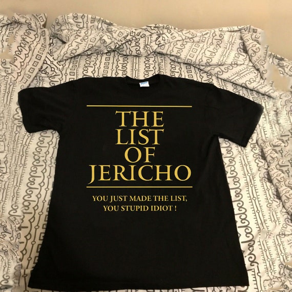 The List of Jericho Black Tshirt Best Seller - Etsy