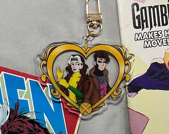 Funko Pop Rogue and Gambit Christmas Card - Etsy