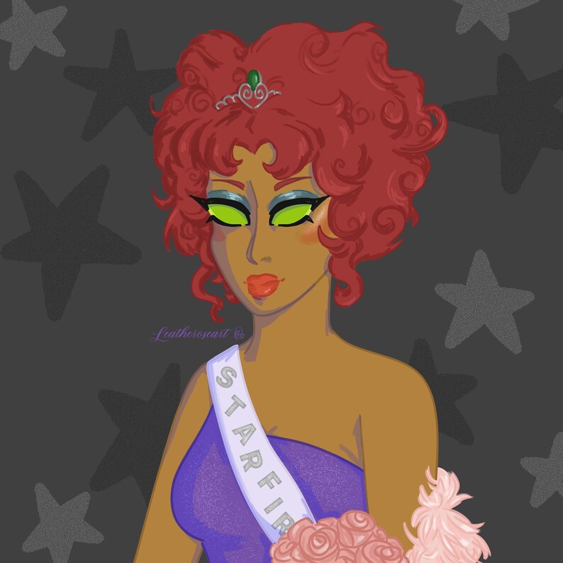 Starfire Chappell Print - Etsy