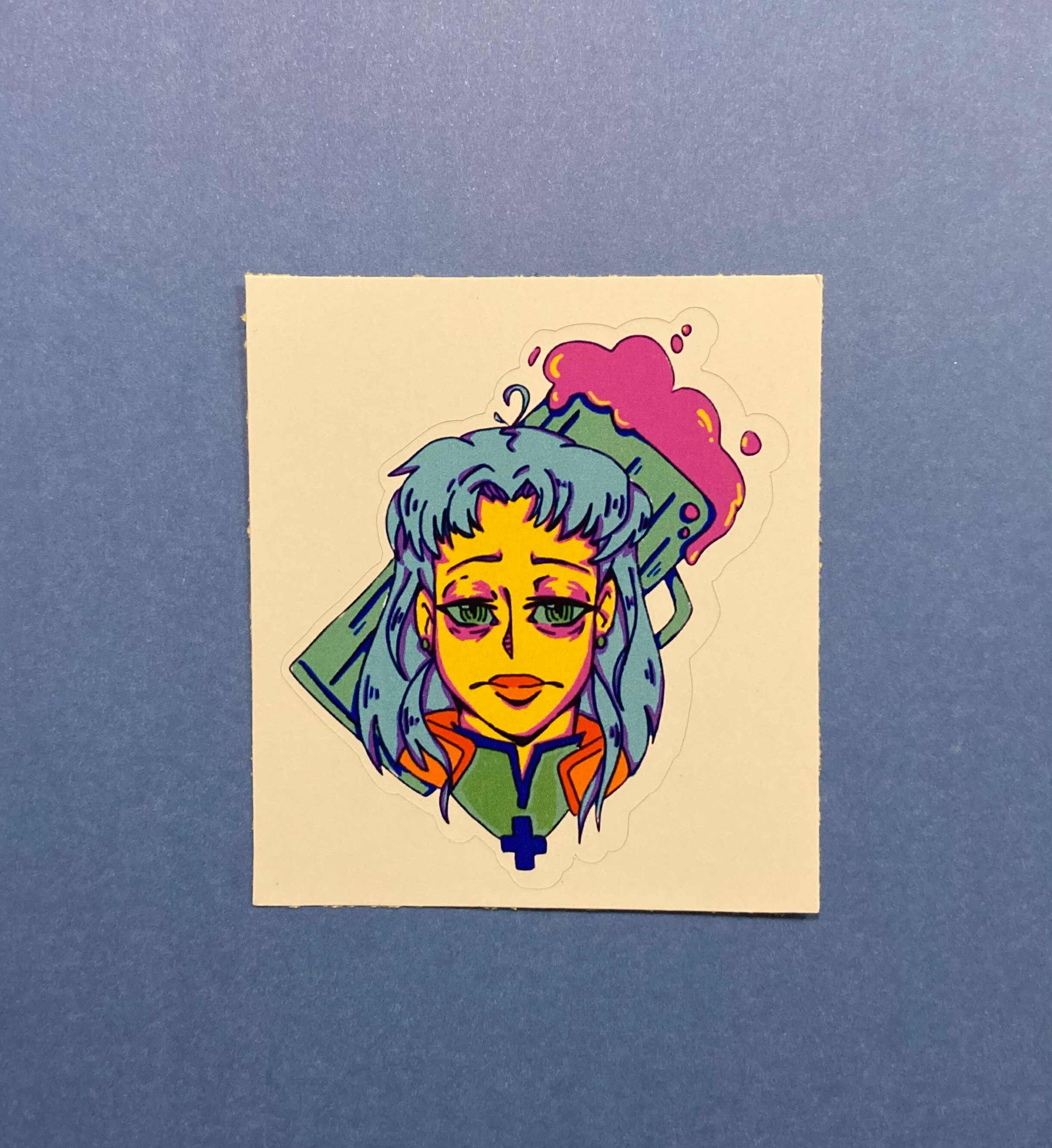 Misato Evangelion Sticker - Etsy