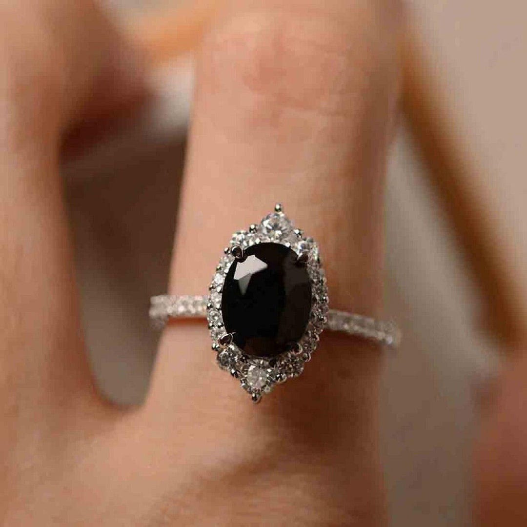 Black Onyx Engagement Rings