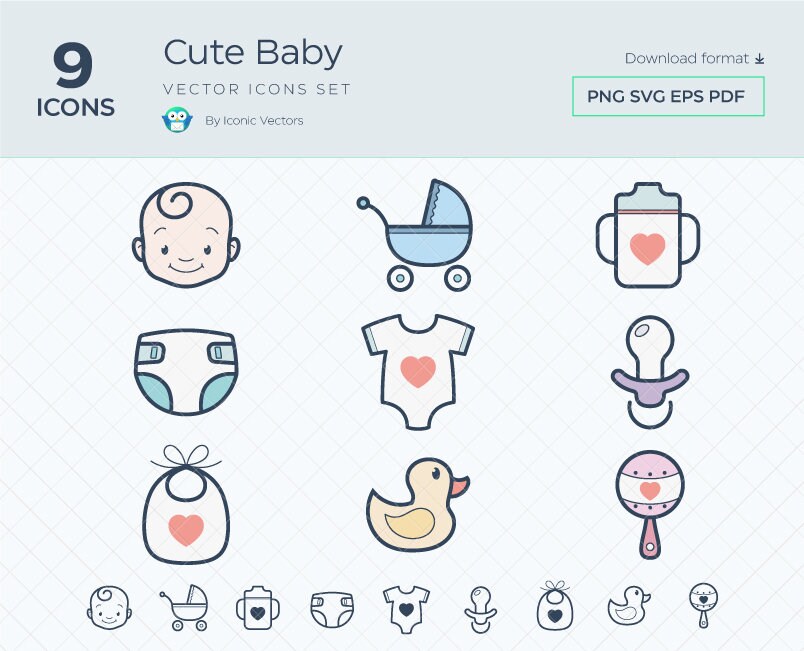 Cute Baby Icons