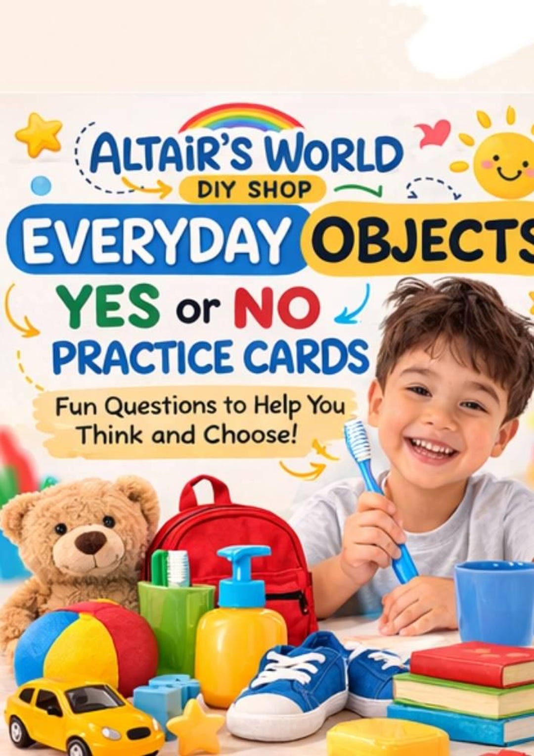 Autism Yes or No Questions – Everyday Objects | Speech Therapy ...