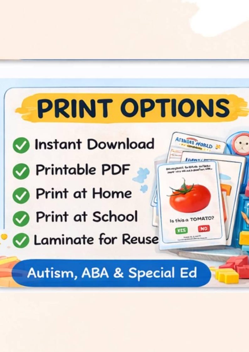Autism Yes or No Questions – Everyday Objects | Speech Therapy ...