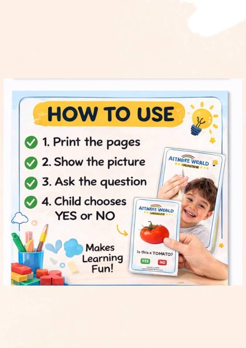 Autism Yes or No Questions – Everyday Objects | Speech Therapy ...