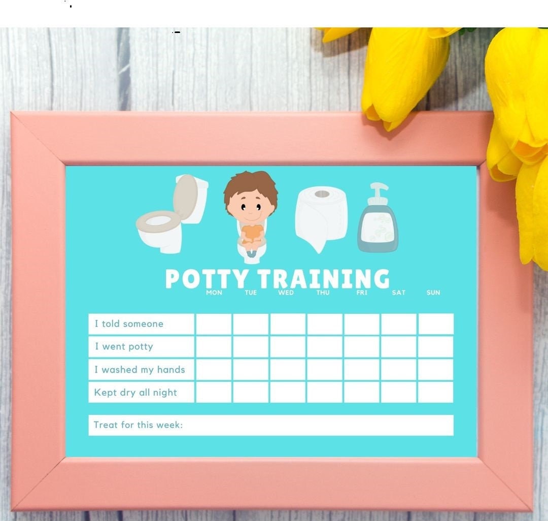 Potty Training Reward Chart Toilet Training Potty Training Checklist ...