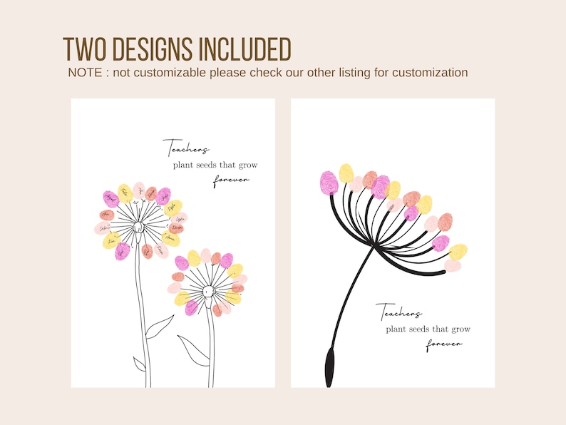 Dandelion Handprint Art for Teacher, Appreciation Gifts, Fingerprint ...