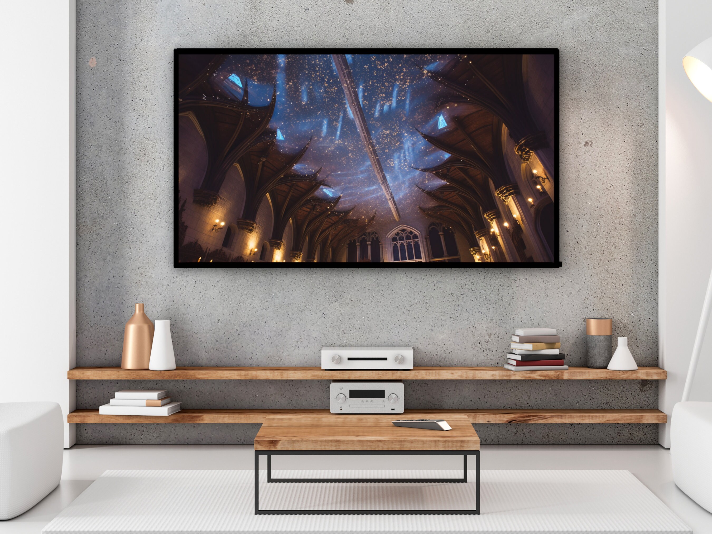 Samsung Frame TV Art | Frame TV Art 4K | Wizard Dining Hall TV Art ...
