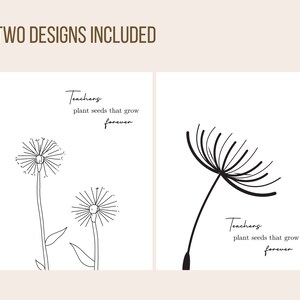 Dandelion Handprint Art for Teacher, Appreciation Gifts, Fingerprint ...