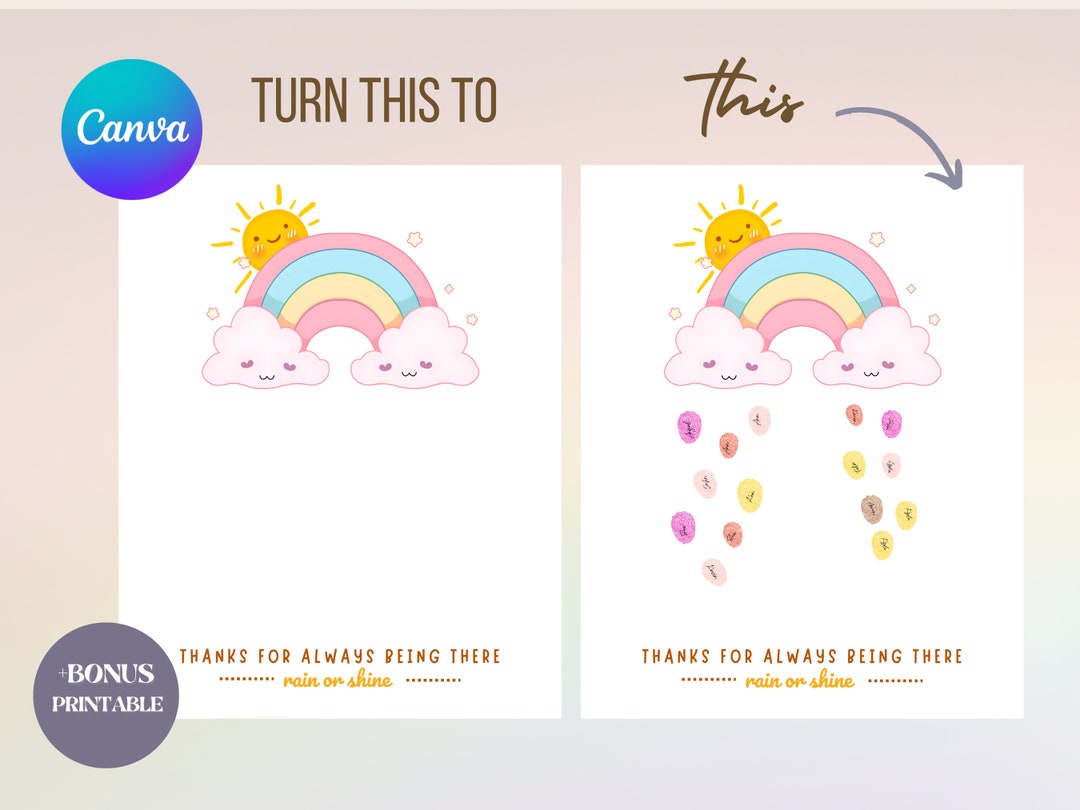 Rainbow Handprint Art for Teacher, Appreciation Gifts, Teacher ...