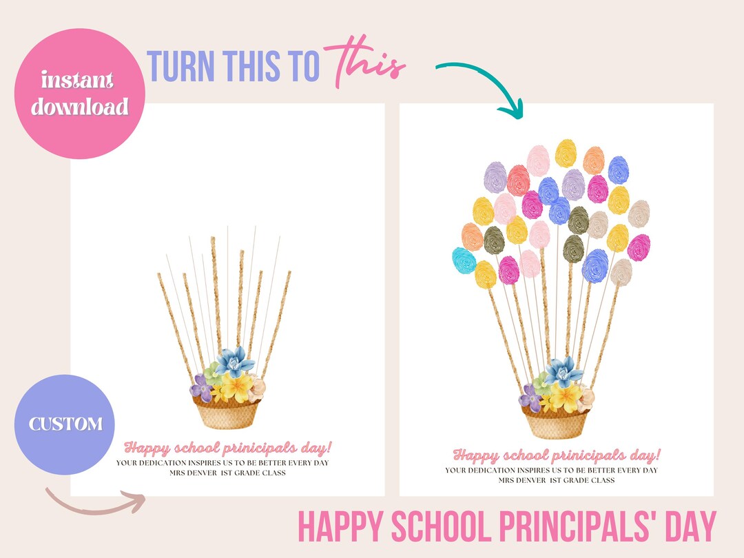 Handprint Art for Teacher,school Principals Day,appreciation Gifts ...