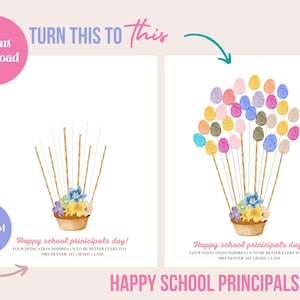 Handprint Art for Teacher,school Principals Day,appreciation Gifts ...