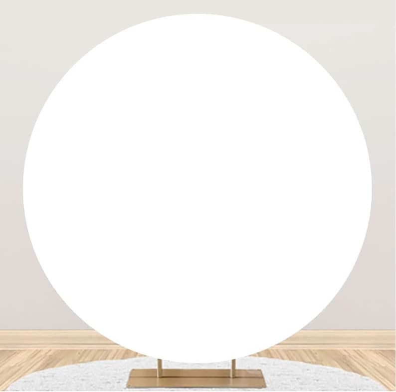 Round Backdrop Stand, Metal Circle Frame With a Double-sided Fabric ...