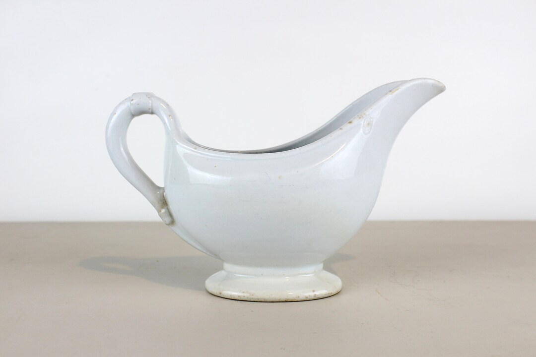 Pankhurst & Co England White Creamer Gravy Boat Serving Antique ...