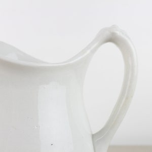 Warranted Ironstone White Pitcher Antique Aged - Etsy
