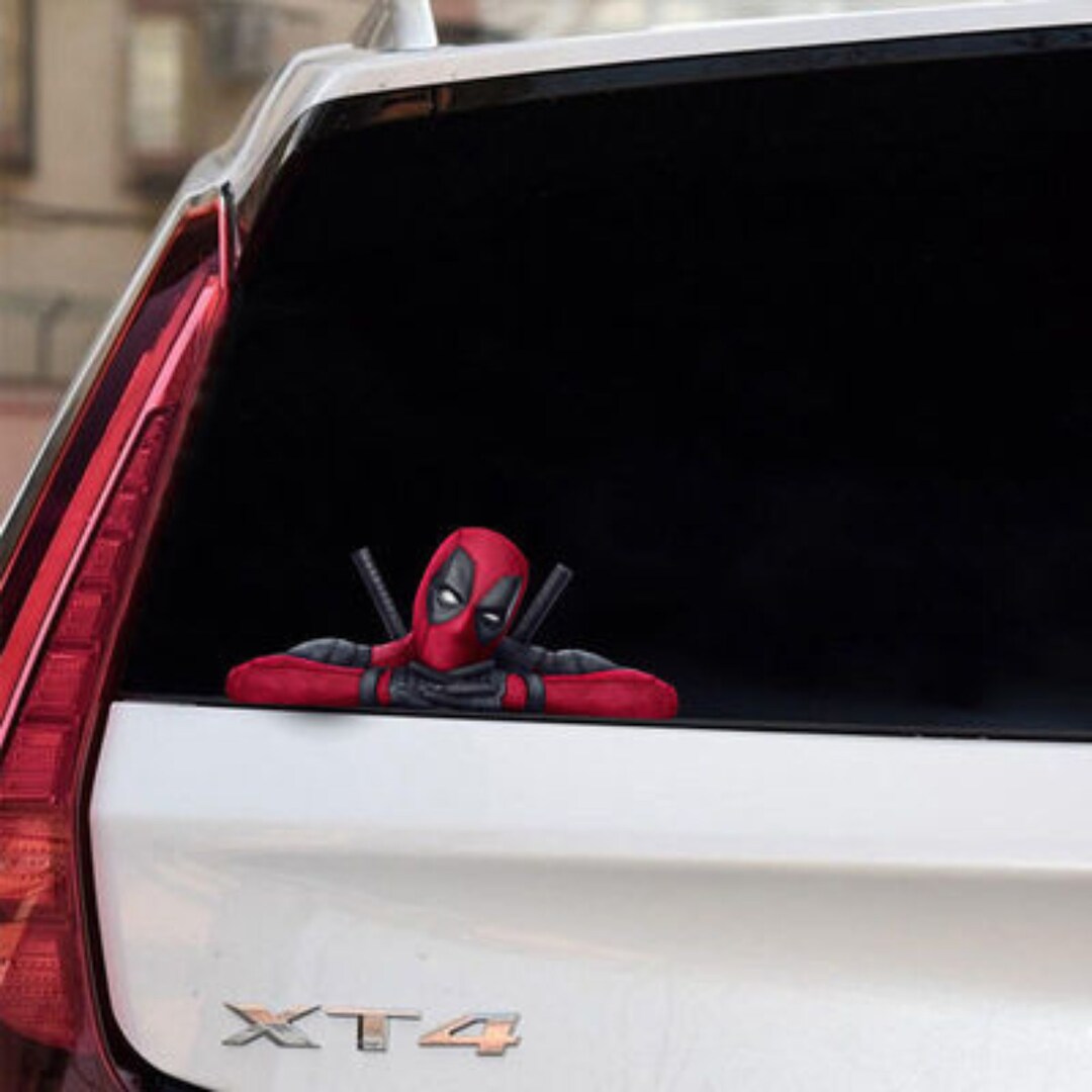 Cartoon Deadpool Scratch Cover Sticker Custom Car Decals and - Etsy