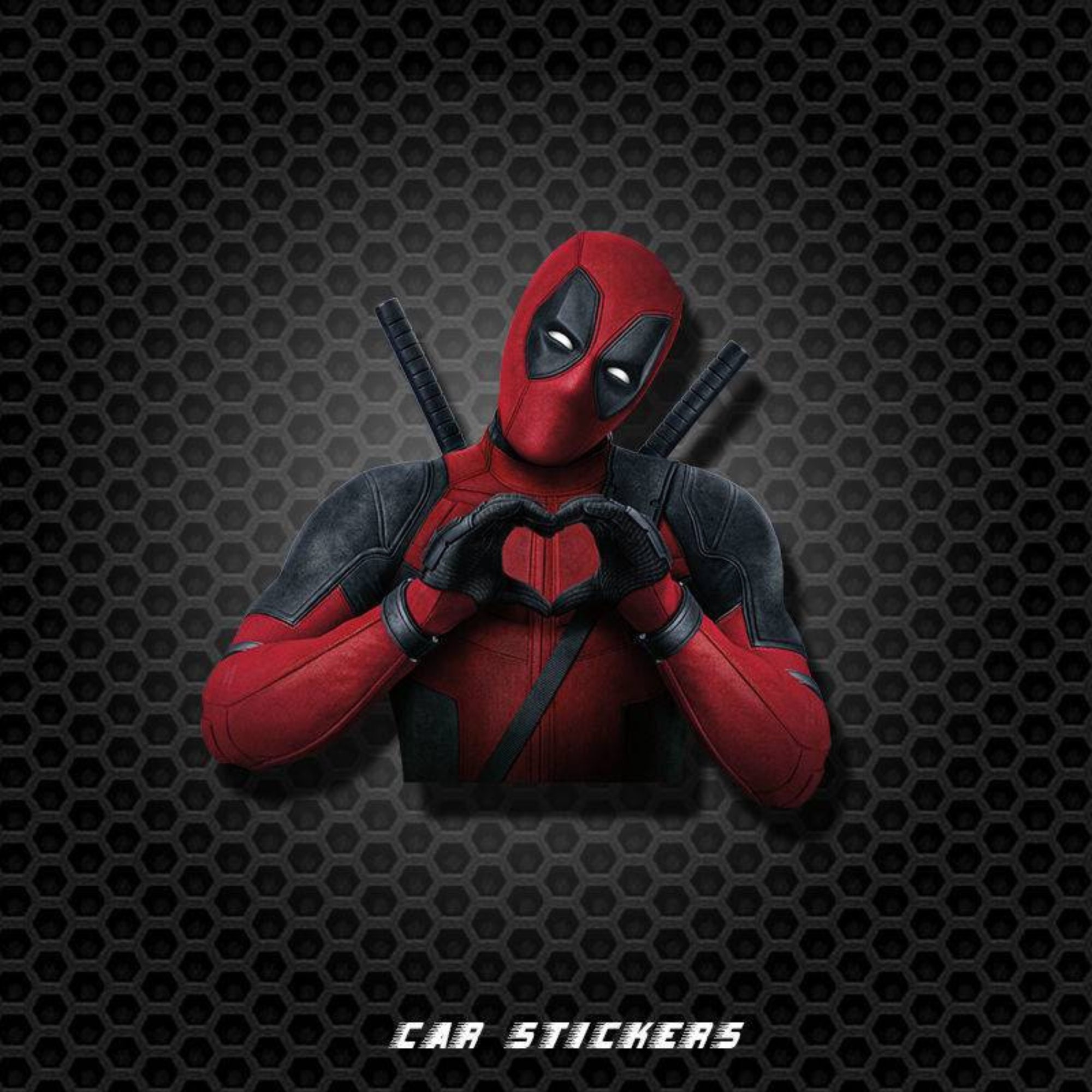 Cartoon Deadpool Scratch Cover Sticker Custom Car Decals and - Etsy