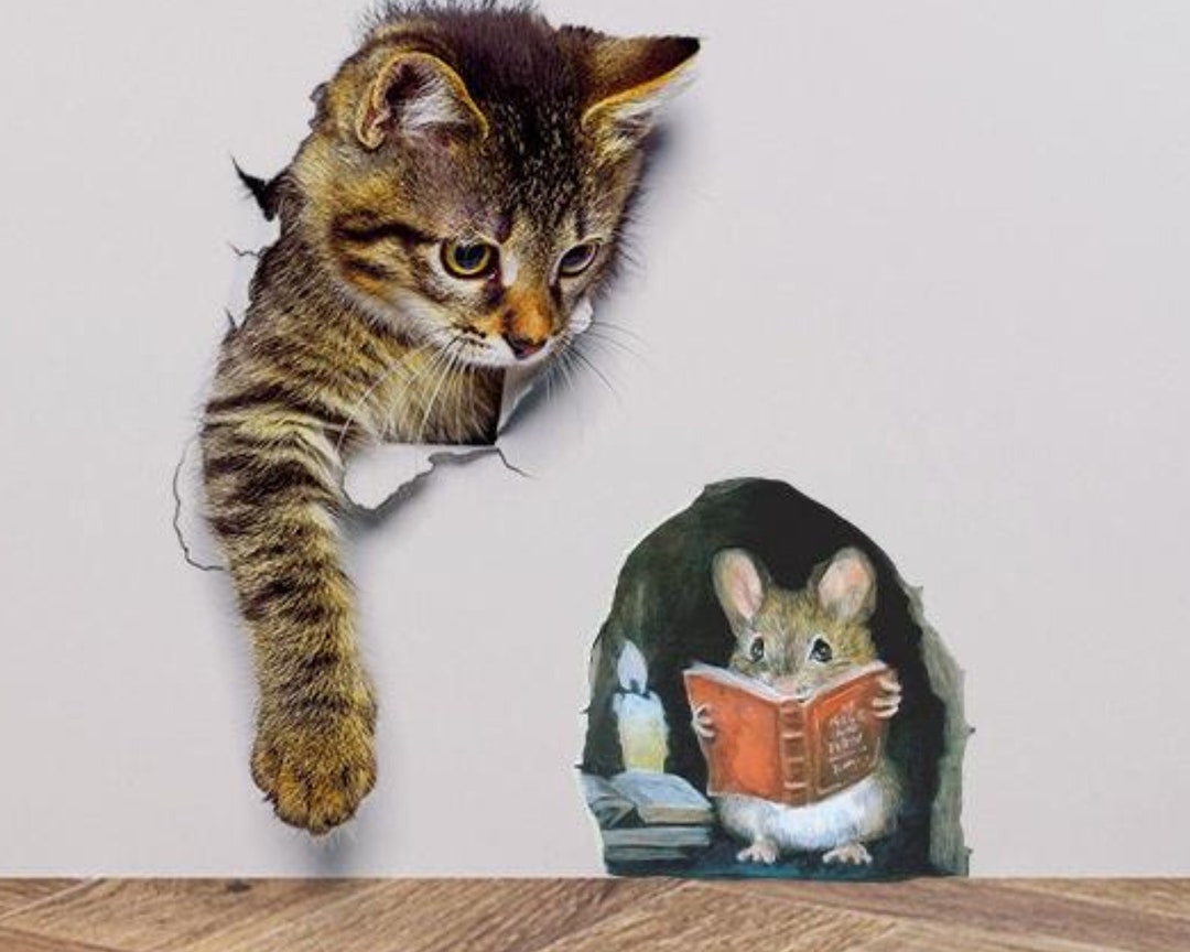 Transform Your Space With 3D Mouse Room Corner Decorative Wall - Etsy ...