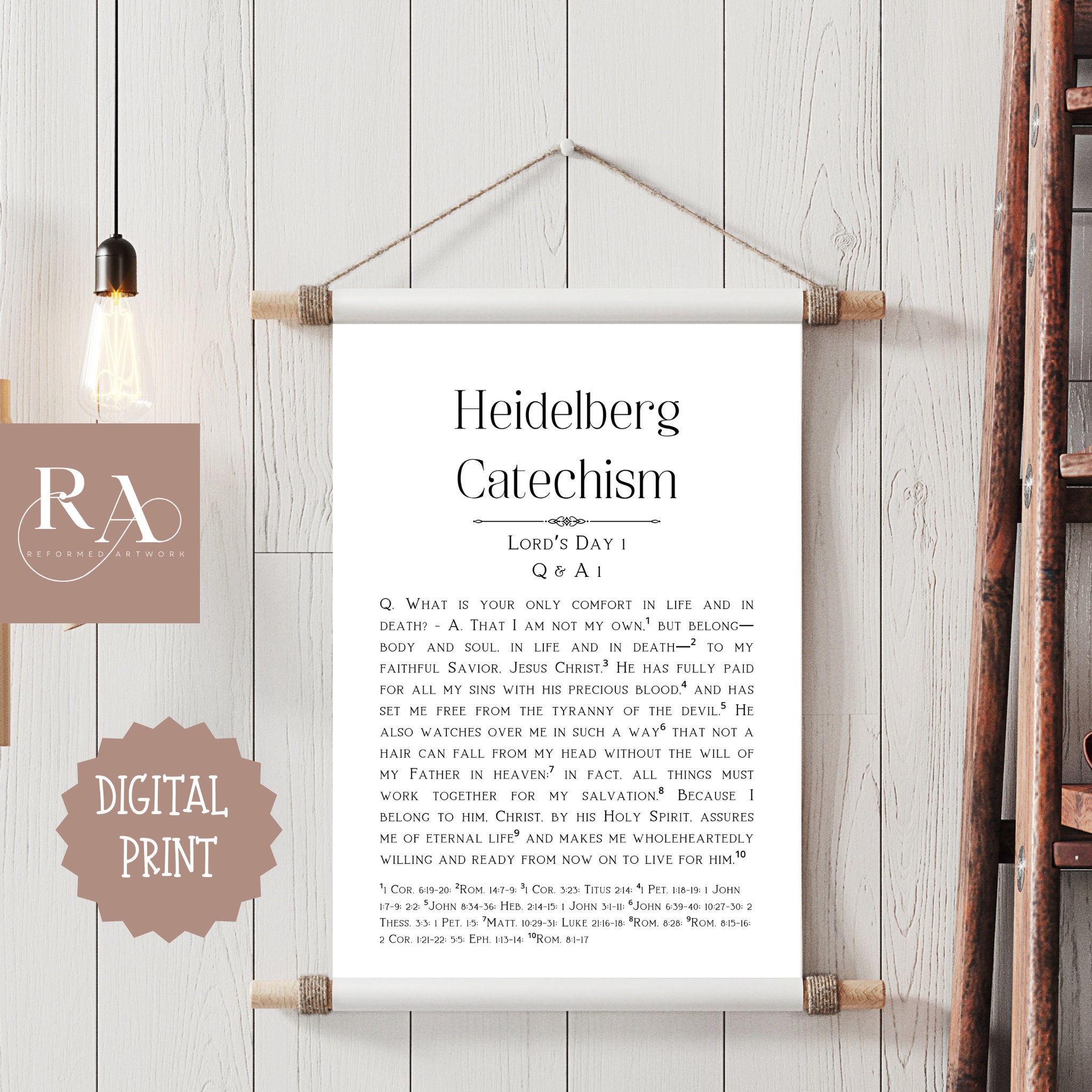 Westminster Catechism & Heidelberg Catechism Set of 2 Vintage Floral ...