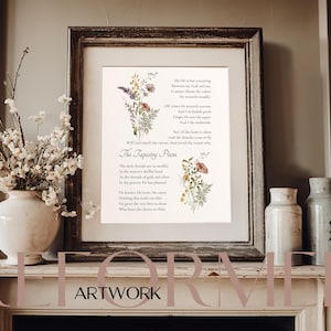 The Weaver Poem / the Tapestry Poem Christian Poetry Print Christian Encouragement Gift Floral ...