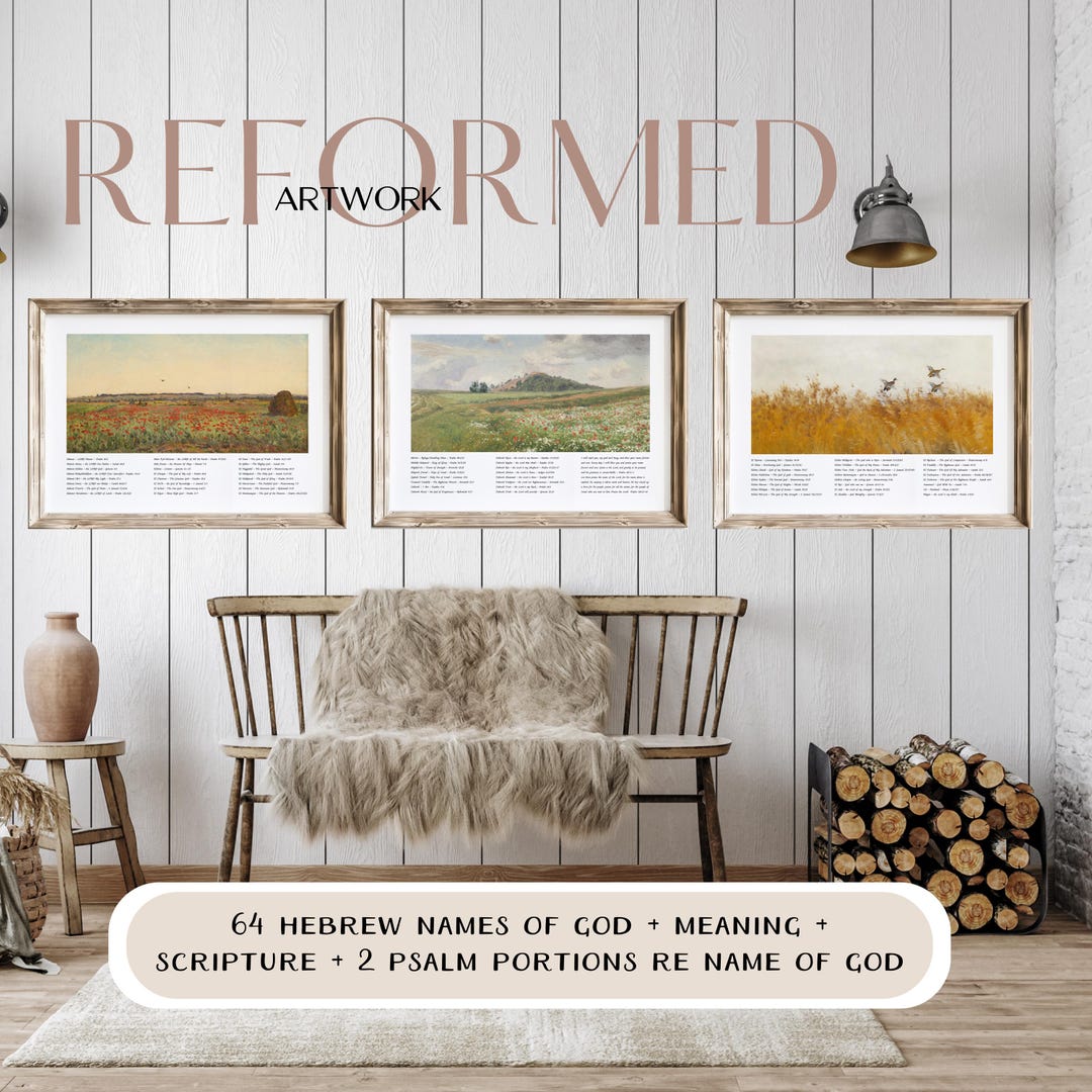 Hebrew Names of God Home Décor Attributes of God Printable Hebrew Bible ...