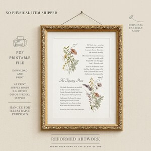 The Weaver Poem / the Tapestry Poem Christian Poetry Print Christian ...