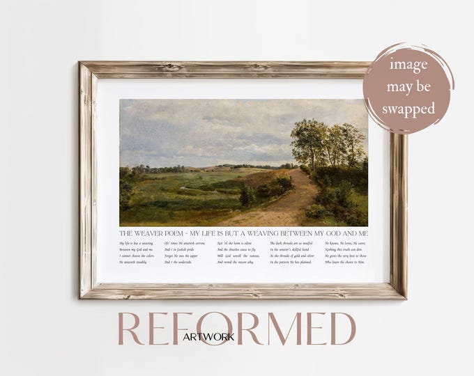 The Weaver Poem / the Tapestry Poem - Christian Poetry Print ...