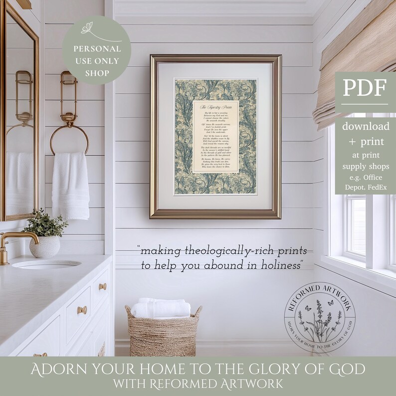 The Weaver Poem / the Tapestry Poem Christian Poetry Print Christian ...