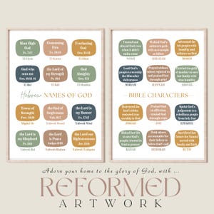 Kids Bible Poster: Books of the Bible | 10 Commandments | Jesus I AM ...