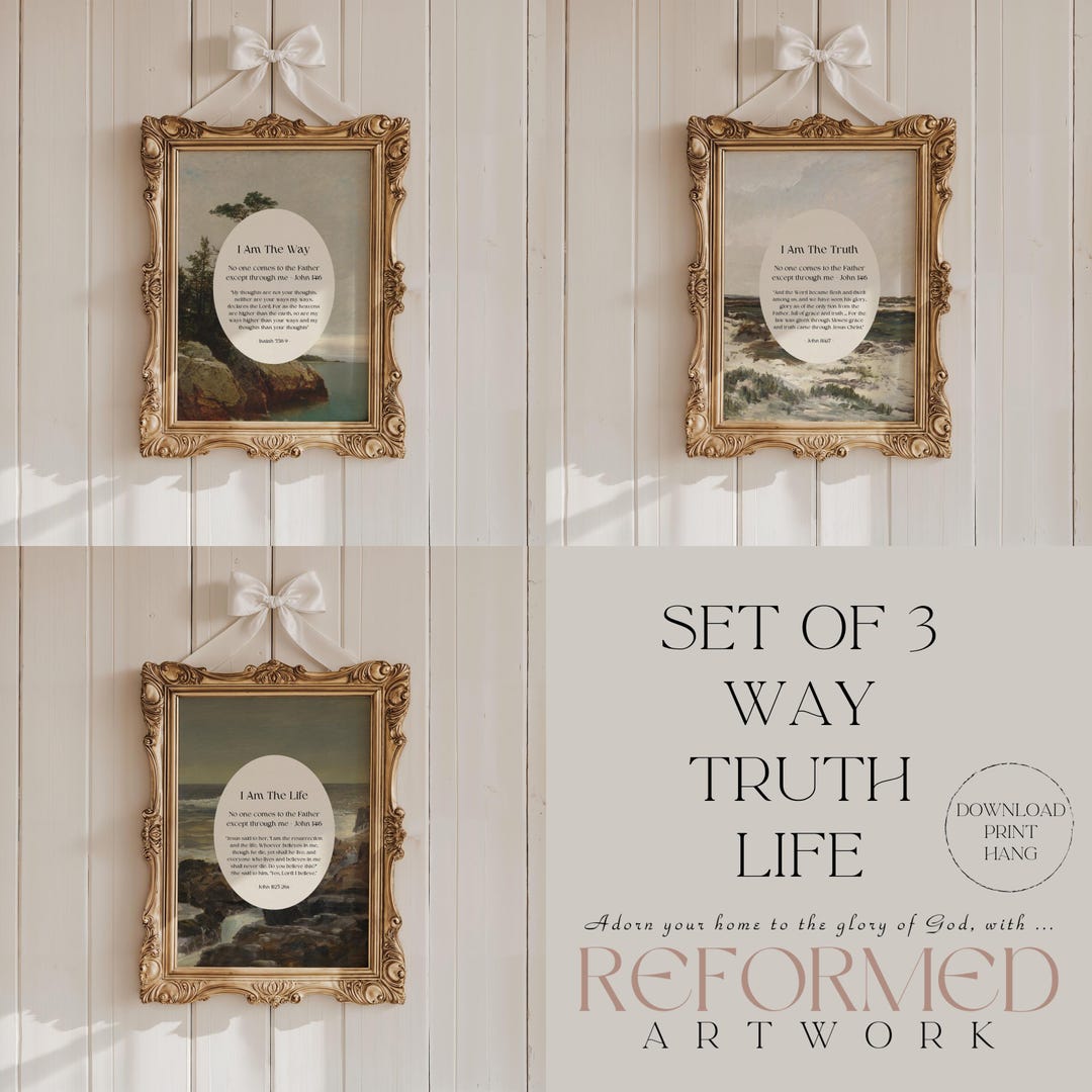 Way Truth Life Wall Décor ESV Way Truth Life Art Downloads John 14 6 ...