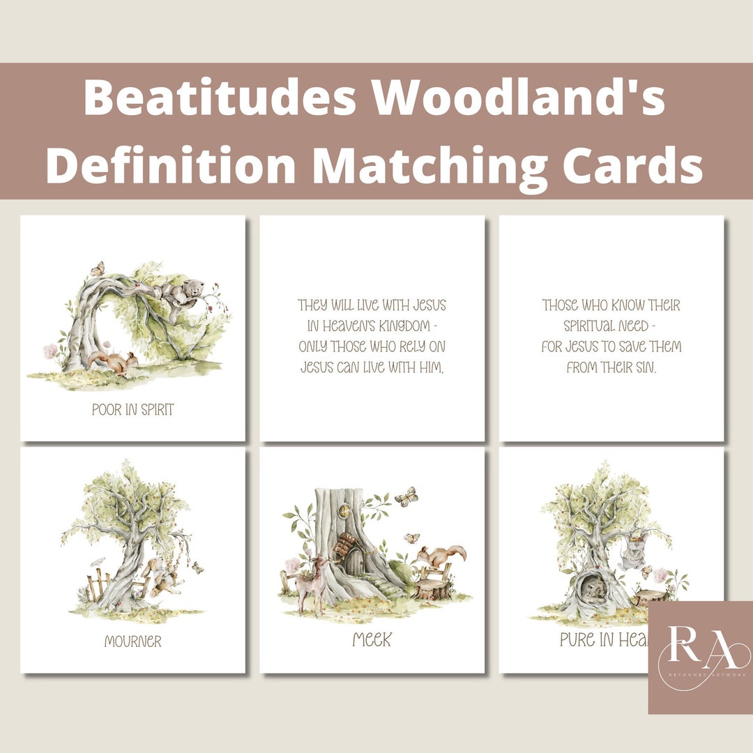 Beatitudes for Kids Beatitudes Wall Art or Bible Flashcards - Etsy