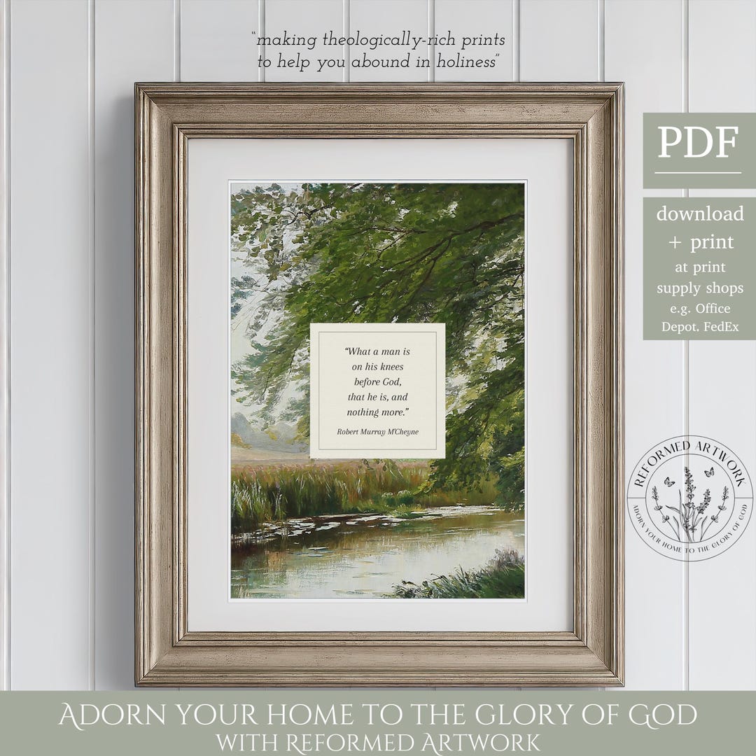 Robert Murray Cheyne Quote Reformed Christian Gift Reformed Artwork ...