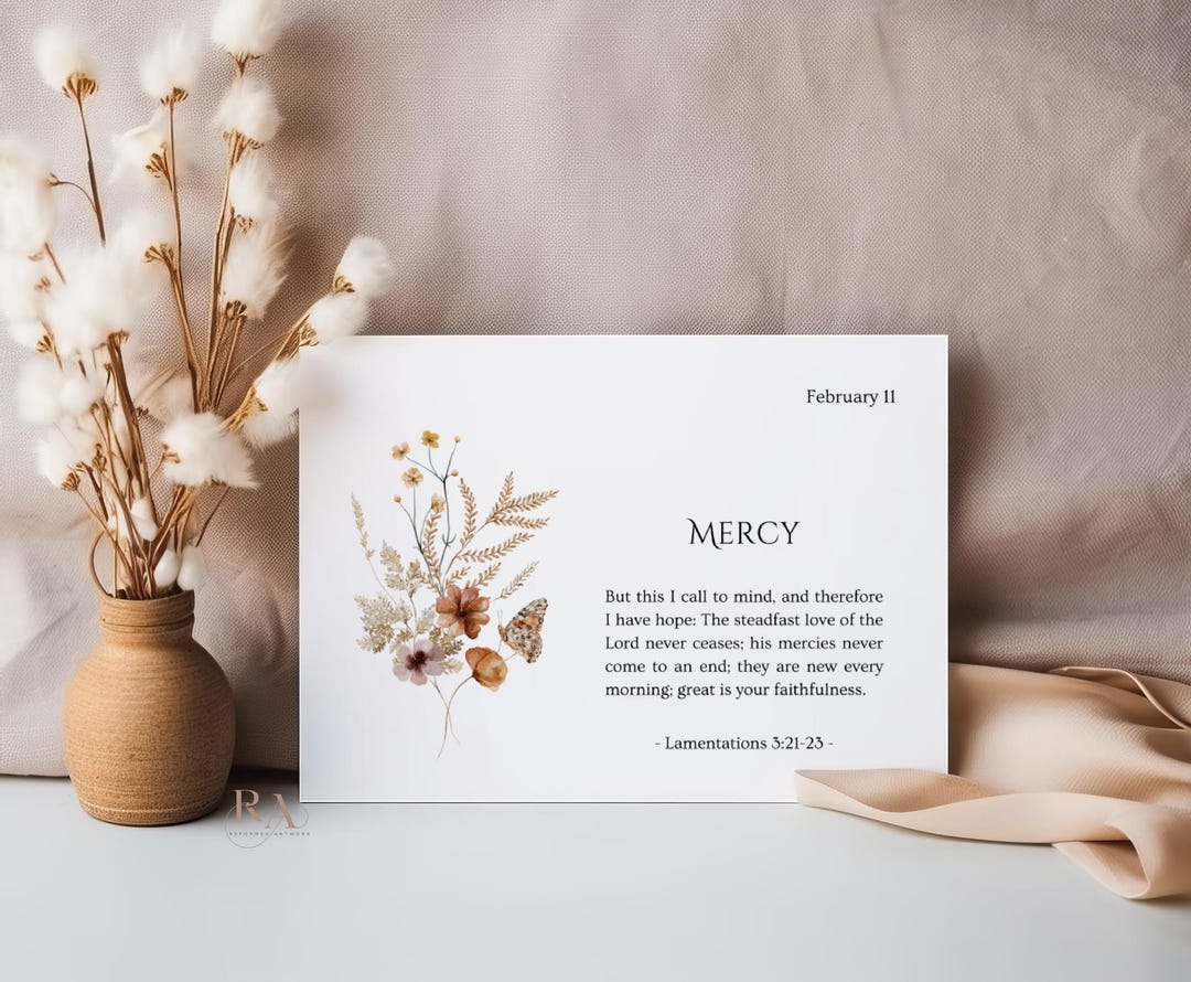 365 Day Bible Verse Card Bible Verse for the Day Printable Bible Study ...