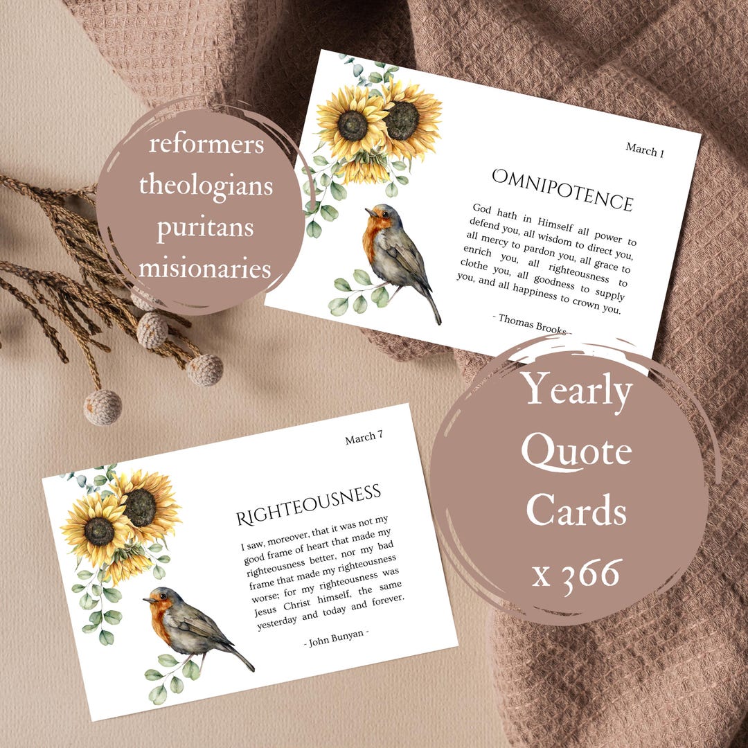 366 Yearly Puritan Quotes Reformed Quotes Missionary Quote Christian ...