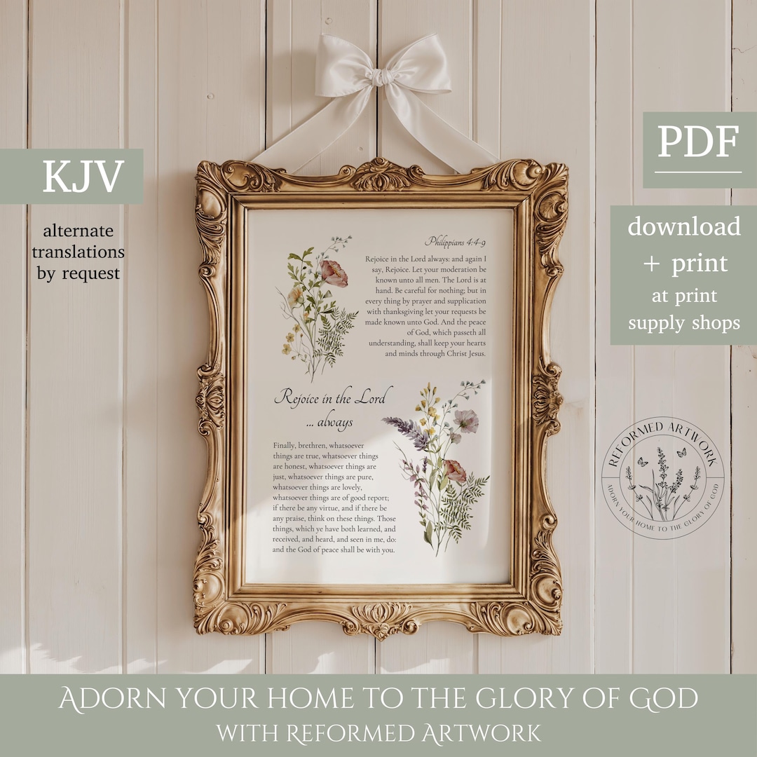 Philippians 4:4-9 | Rejoice in the Lord Always | Whatever is True ...