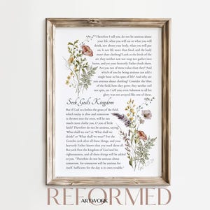 Matthew 6:25-34, Seek First the Kingdom of God Consider the Bird ...