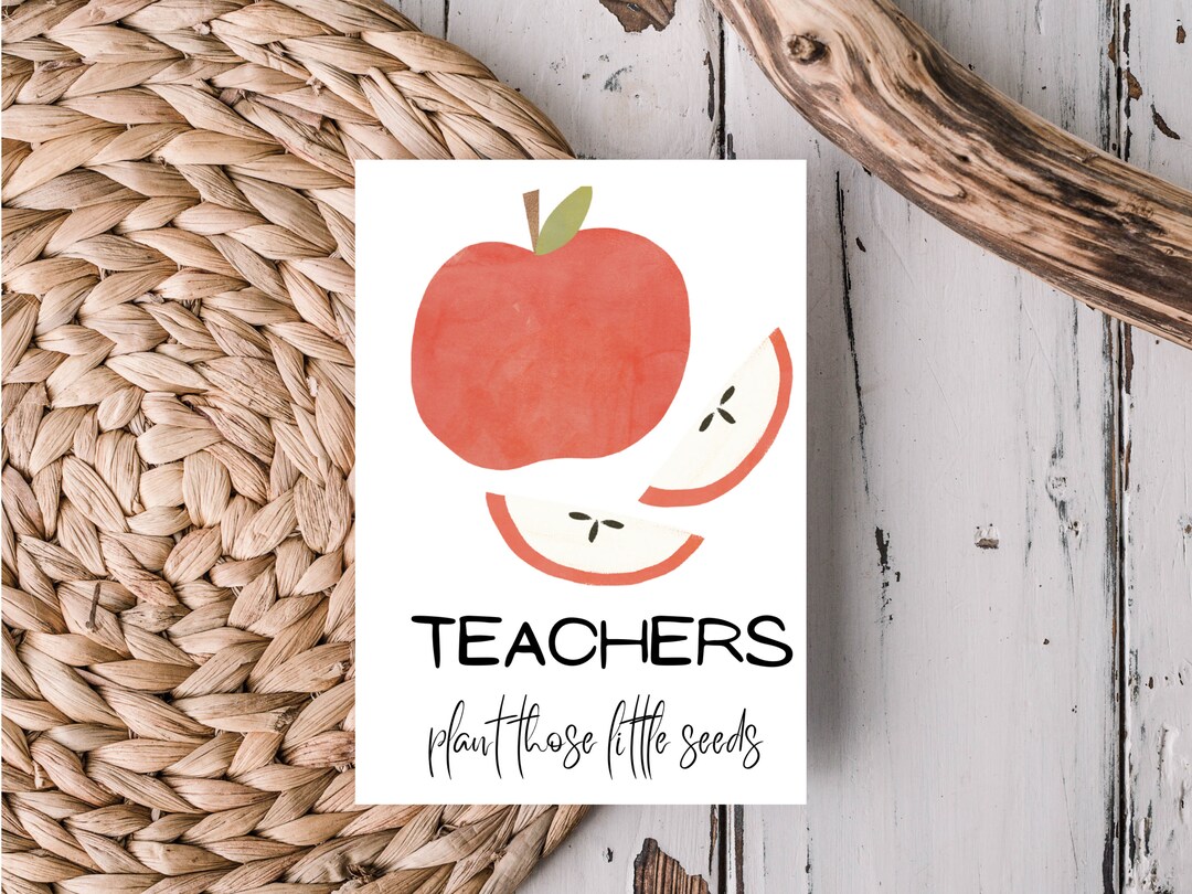 5 Pack Teacher Student Appreciation Cards, Digital Download Printables ...
