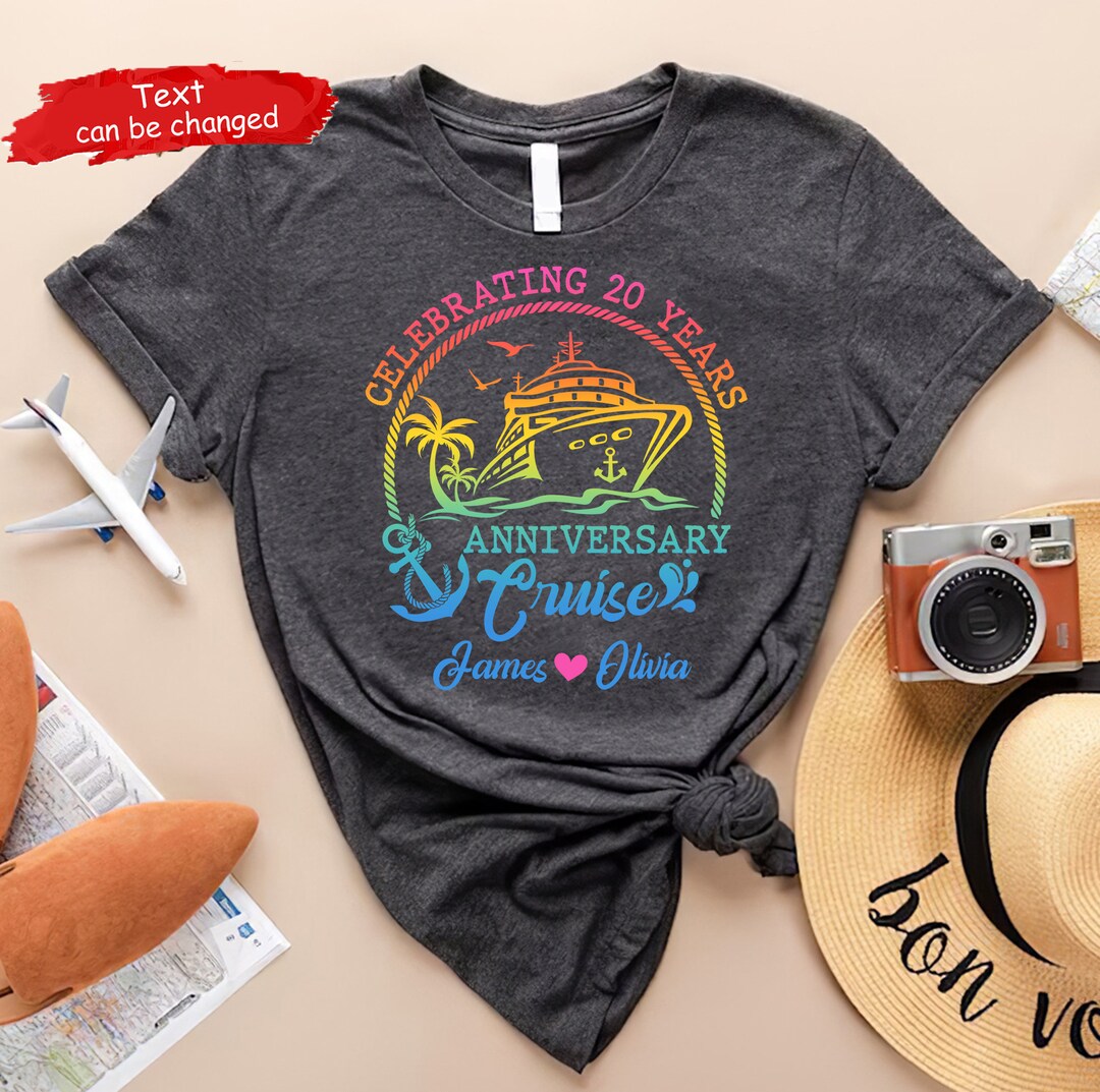 Custom Years Anniversary Cruise Shirt, Cruise Couples Tees, Anniversary ...