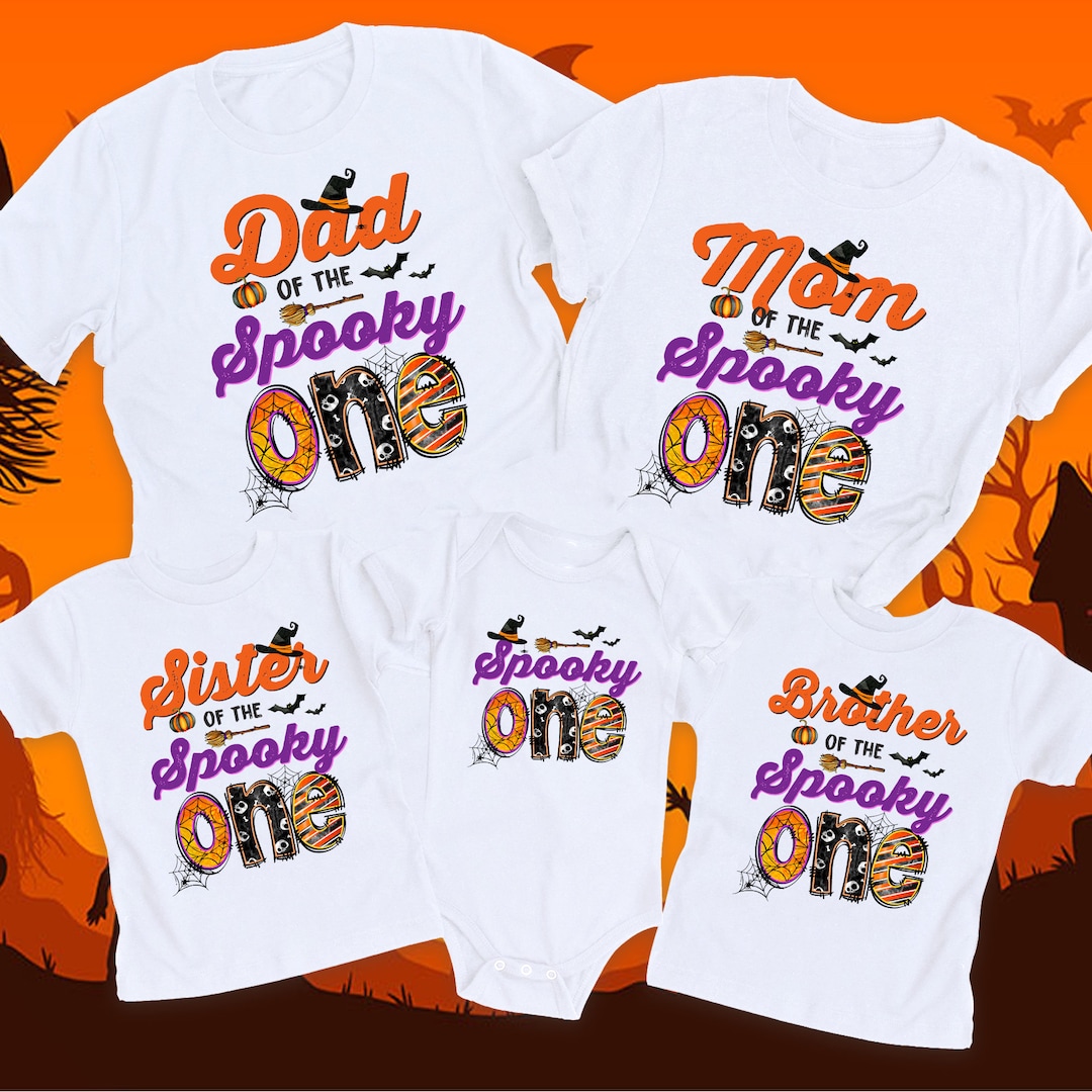Personalized Spooky Family Matching Halloween Birthday Shirt, 1st ...