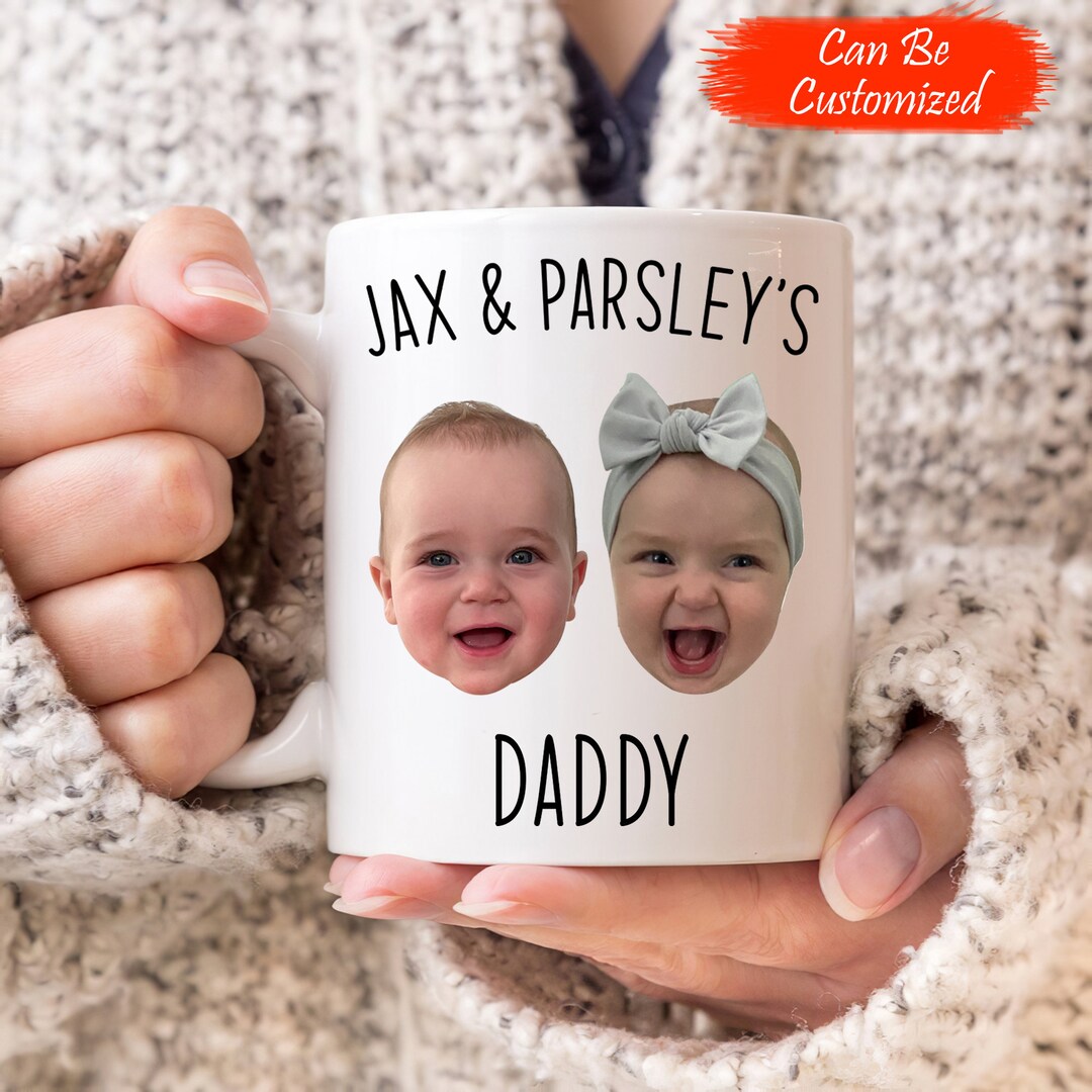 Personalized Child Photo Mug, Custom Baby Face Mug, Baby Photo Mug ...