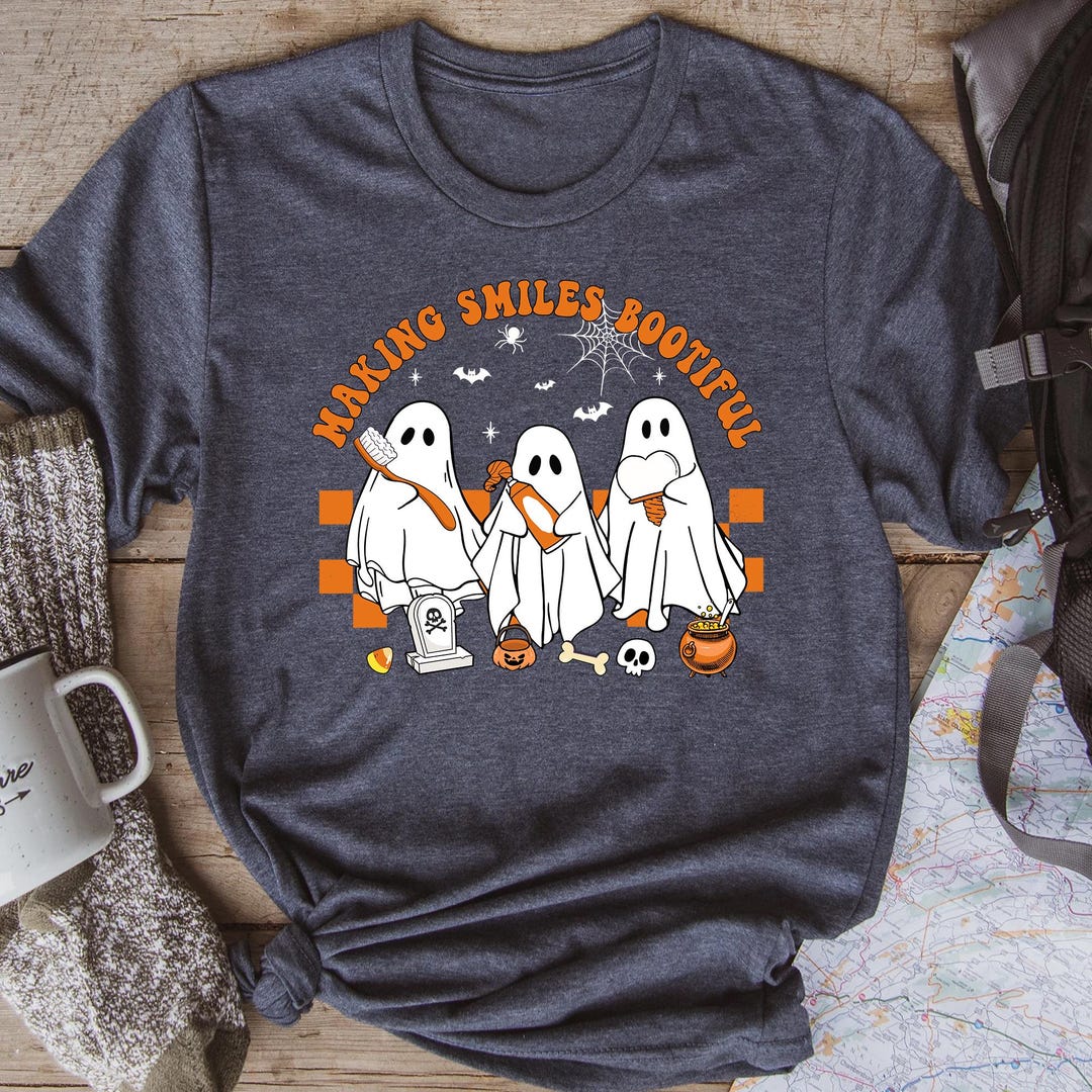 Making Smiles Bootiful Shirt, Halloween Dentist Shirt, Spooky Dental ...