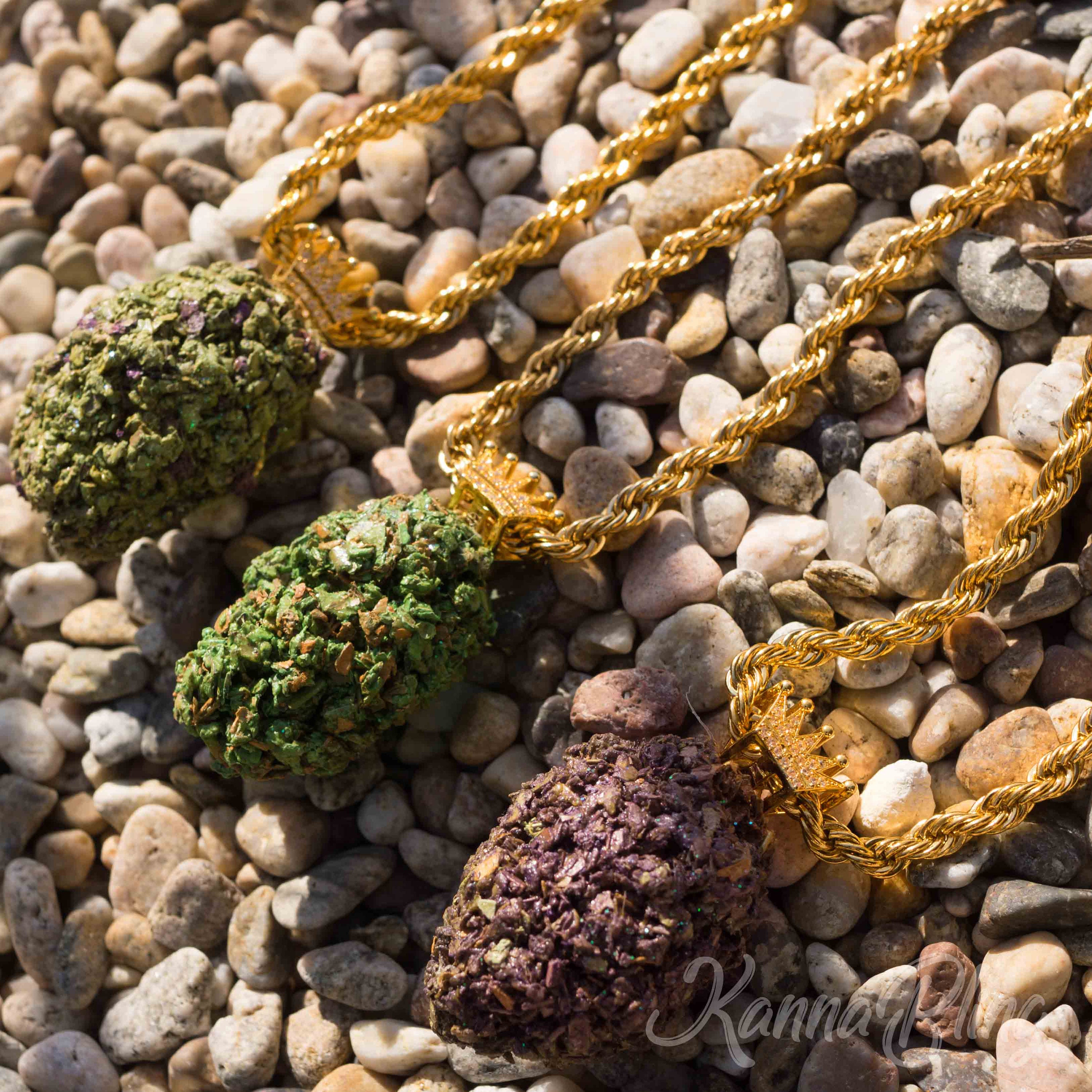 KB Necklace Jewelry Marijuana Cannabis Weed Nug Gold Rope - Etsy