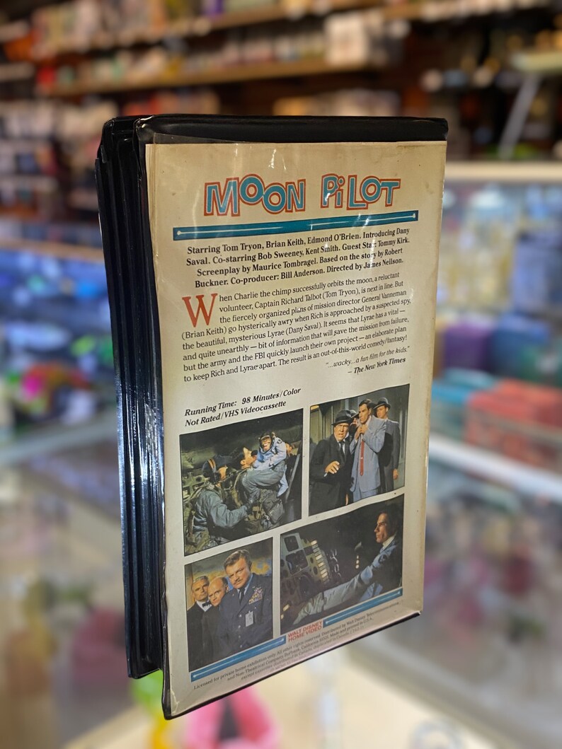 Walt Disney Moon Pilot Home Video VHS Rare Vintage - Etsy