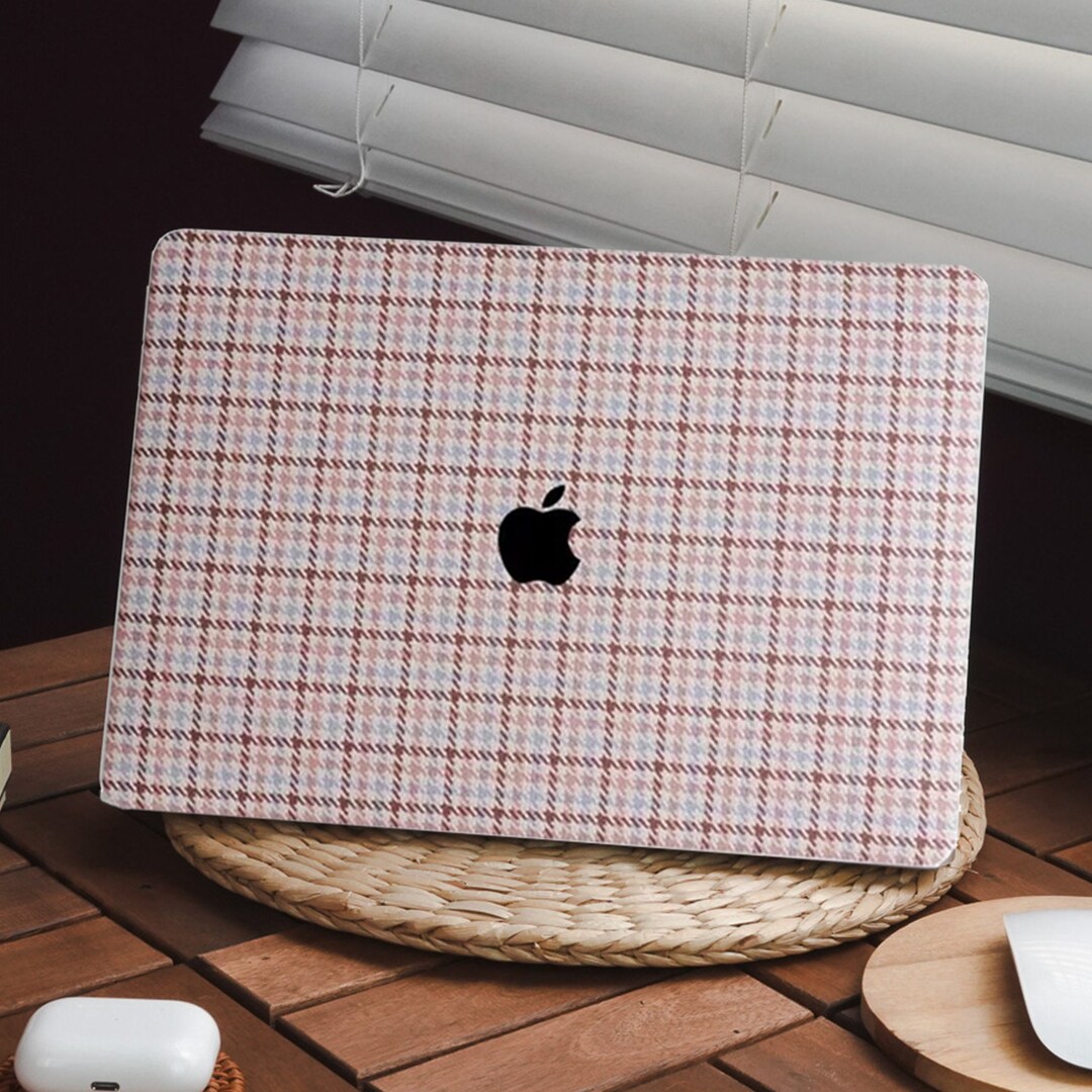 Purple Houndstooth Weave Texture Case MacBook Pro 13 M1 MacBook Pro 14 ...