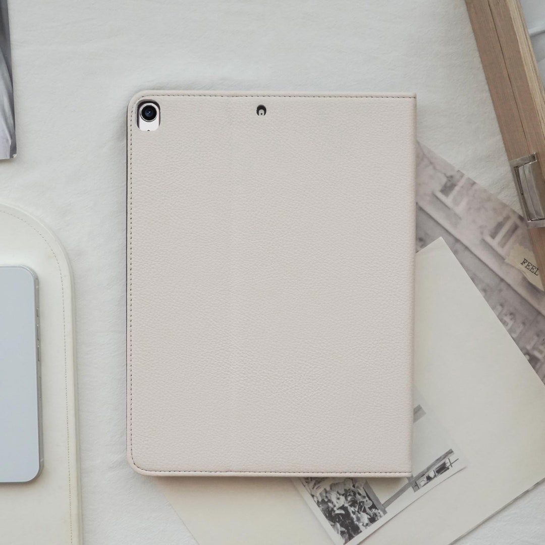 Beige Leather iPad Cases Apple iPad Mini 4/5/6 iPad 5/6/7/8/9th iPad ...