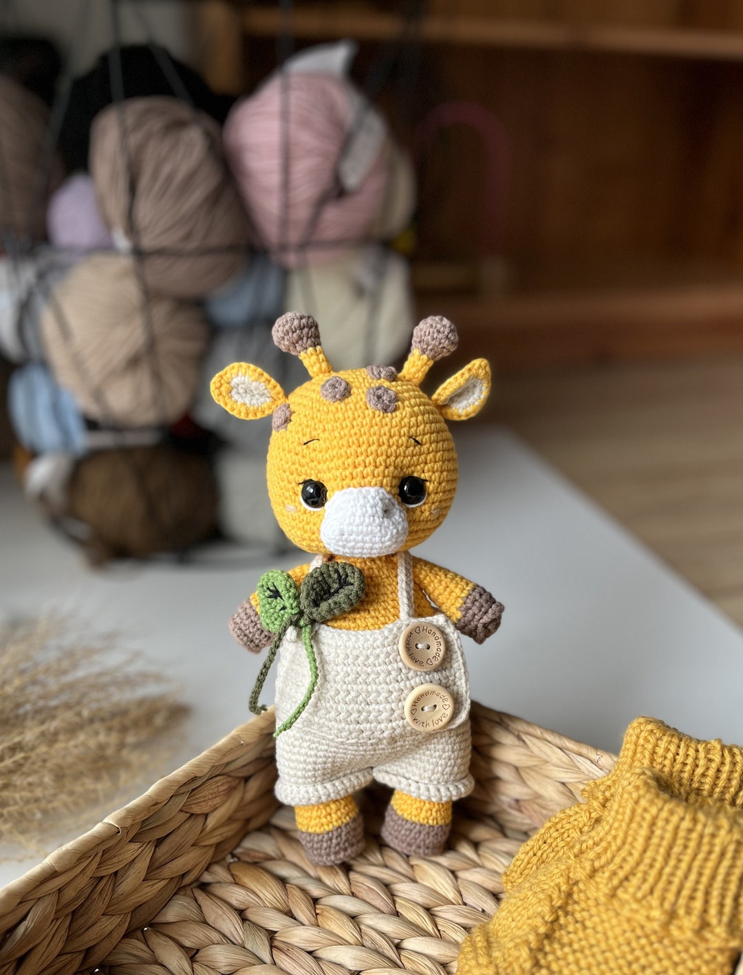 Amigurumi Toy, Cute Giraffe Toy, Baby Shower Gift, Crochet Giraffe Doll ...