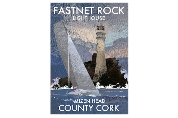 Signed Print of Fastnet Rock Lighthouse Irish Lighouses - Etsy